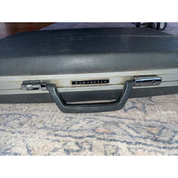 Other | Vintage Samsonite Attache Case Briefcase Dark Grey Used ...